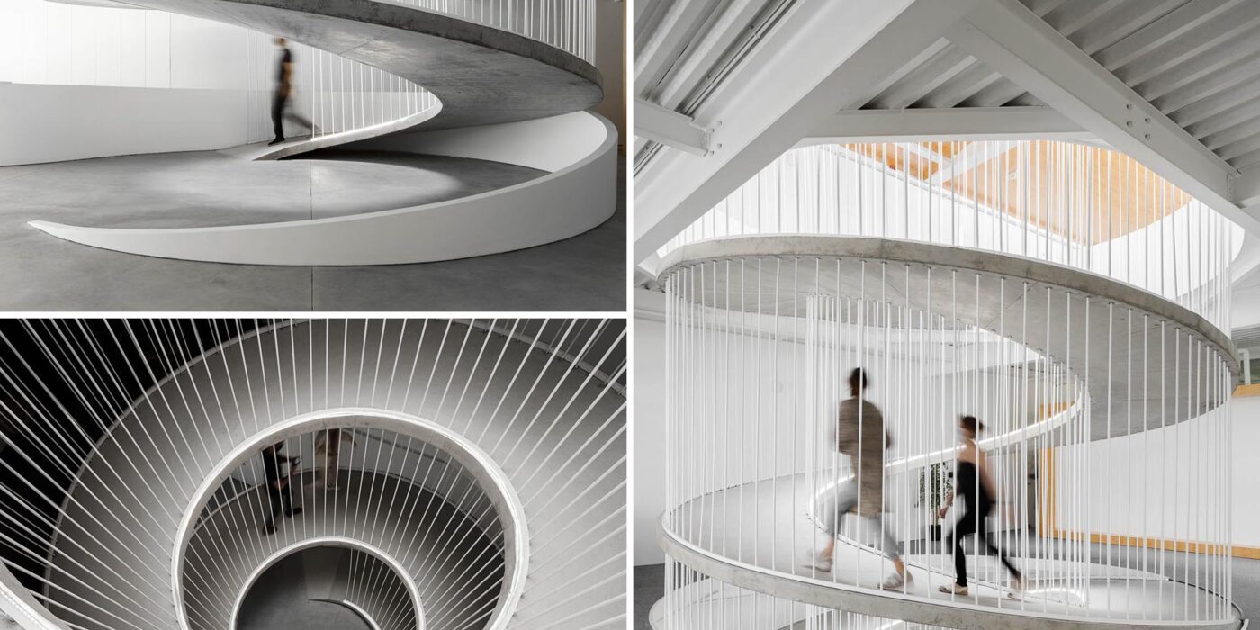 Instead Of Stairs, A Spiraling Ramp Was Designed For This Office ...