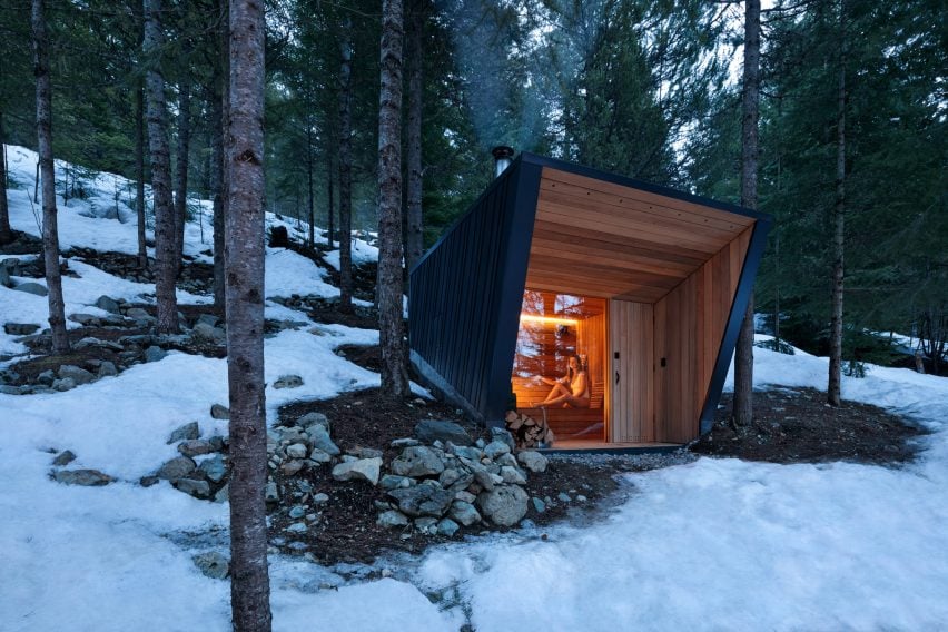 Dezeen's Pinterest roundup features nine sauna's in touch with nature ...